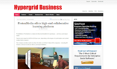 ProtonMedia: Hypergrid Business profiles ProtoSphere 1.4 for enterprise training